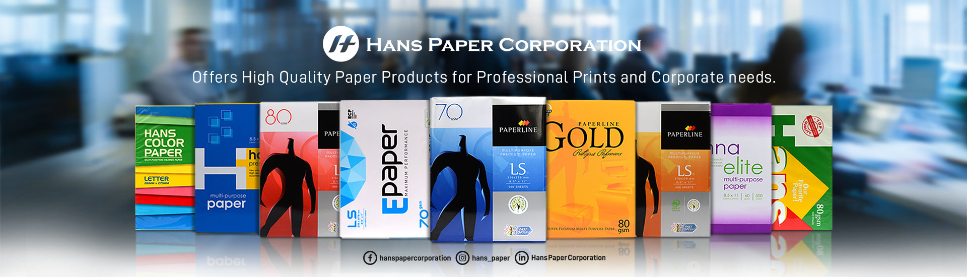 High-Quality Copy paper & Office Paper Distributor – Hans Paper Corporation