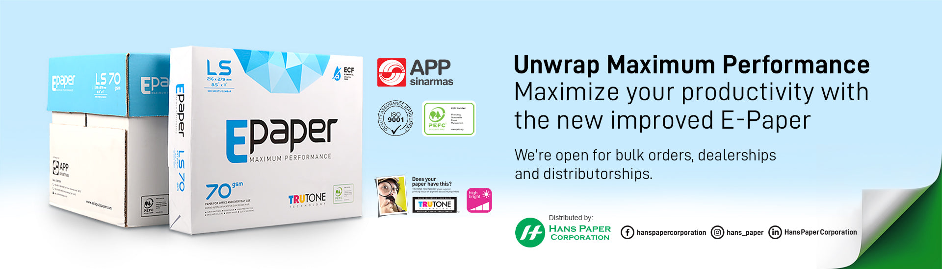 High-Quality Copy paper & Office Paper Distributor – Hans Paper Corporation